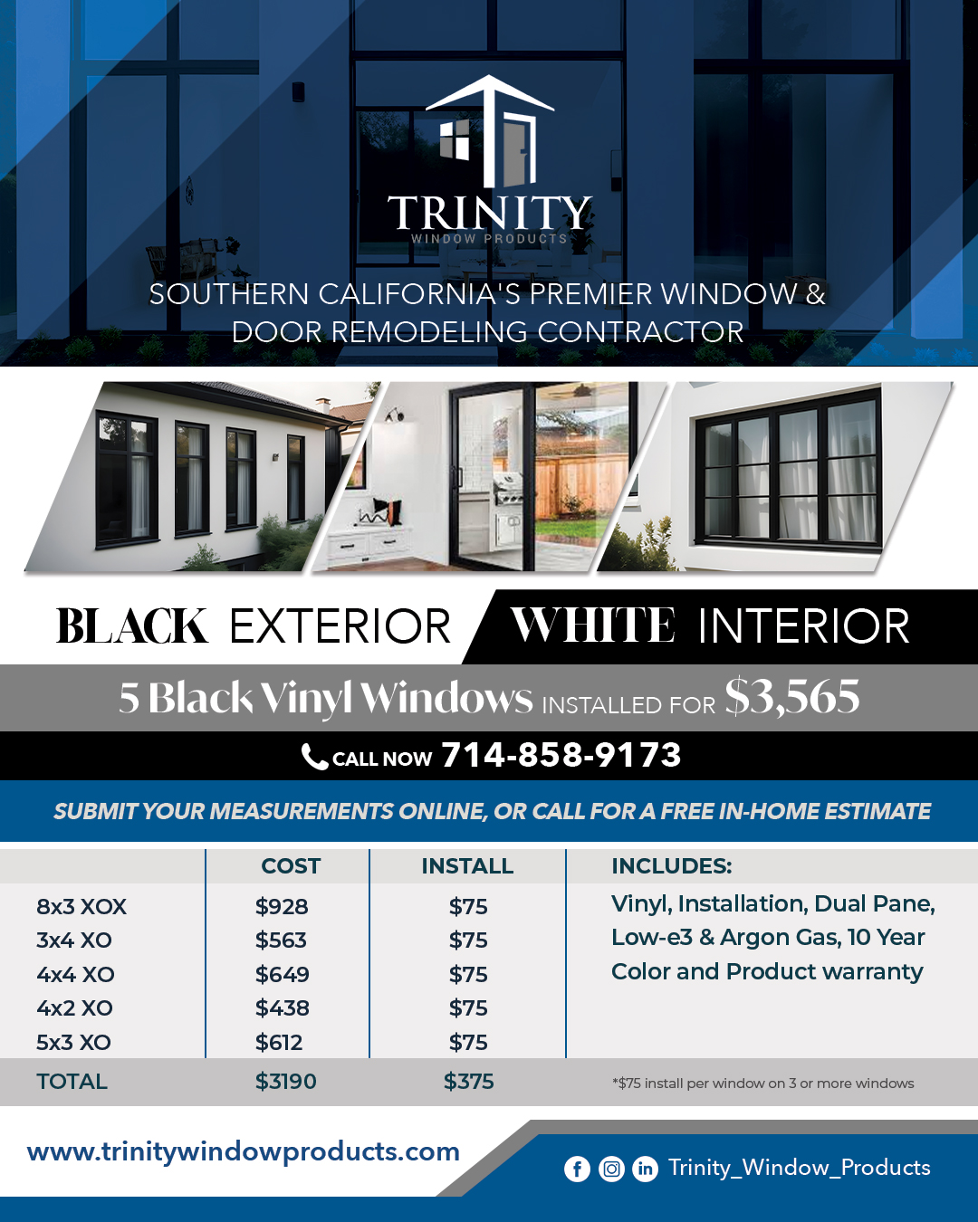 PROMOTIONS - Trinity Window Products